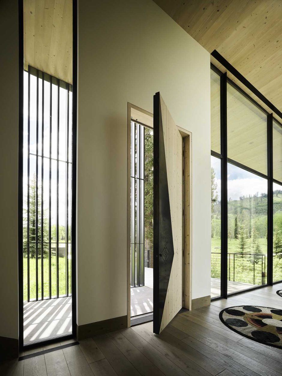 A Charred Wood Exterior Was Given To This Modern Home In The Forest