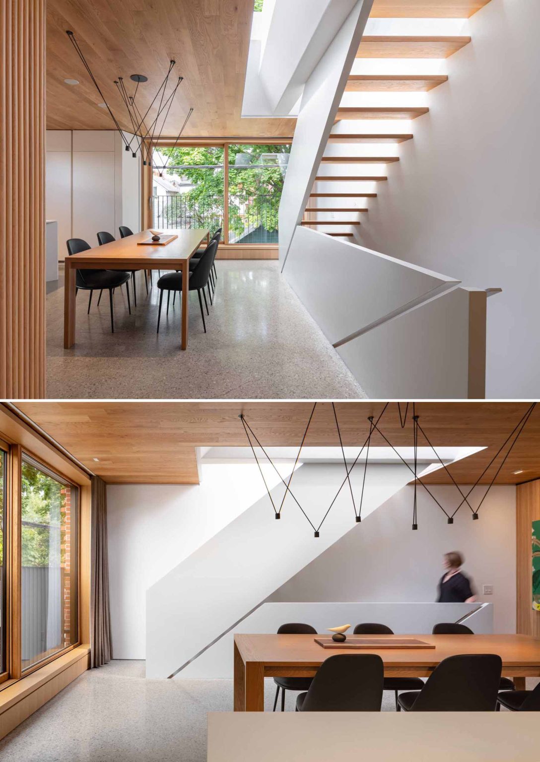 A Laneway House With A Rotated Brick Facade