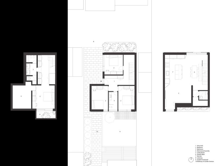 A Laneway House With A Rotated Brick Facade