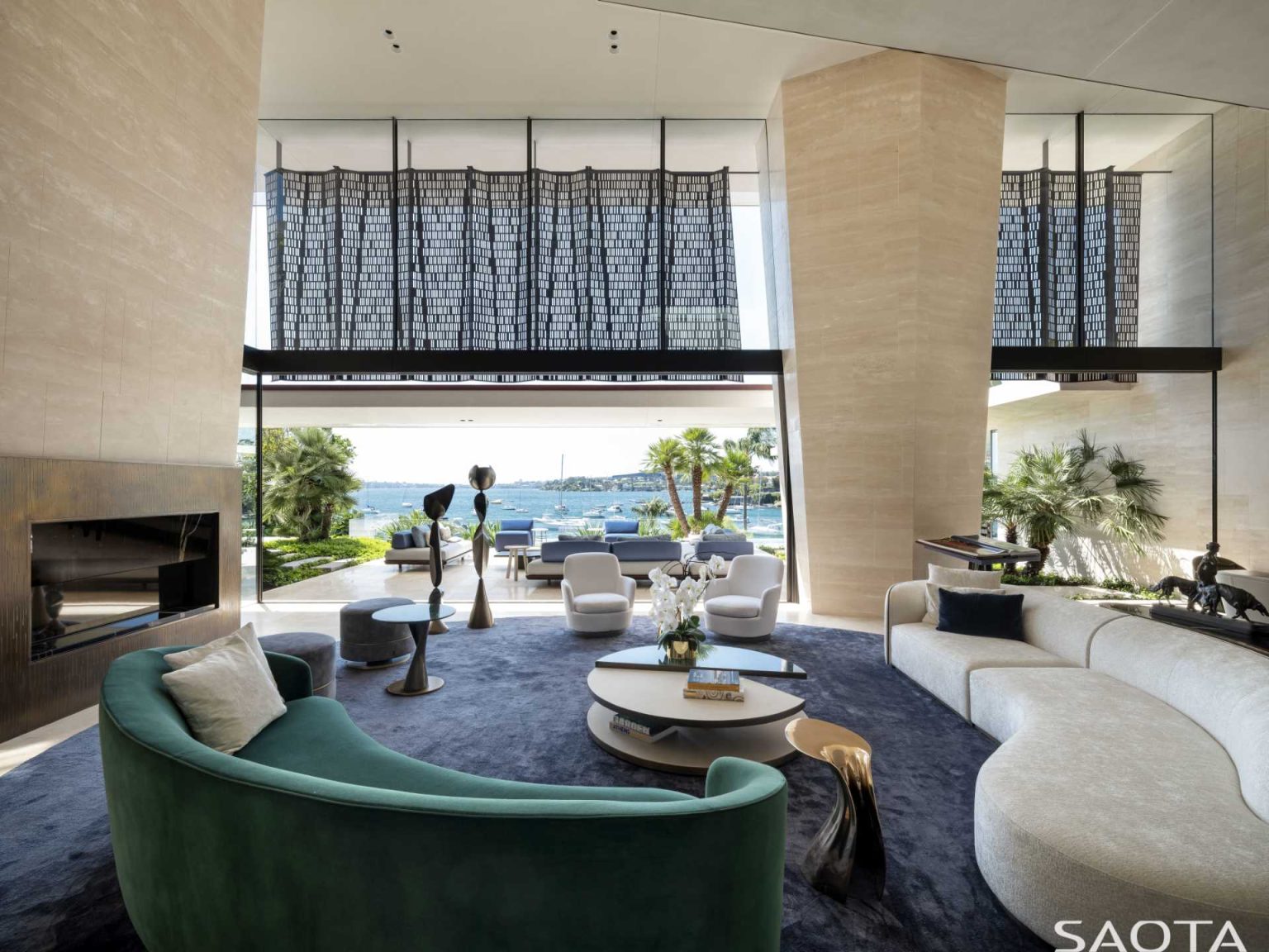 Stone Covers The Exterior And Interior Of This Harbourfront Hideaway