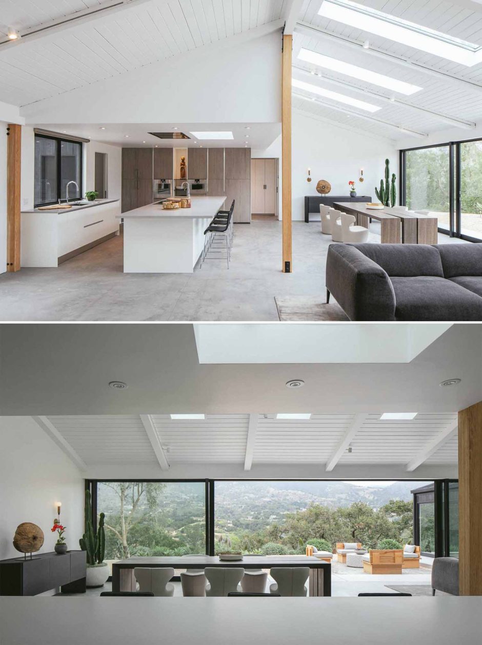 This Renovated 1970s Home Now Has Concrete Floors That Flow Between The ...