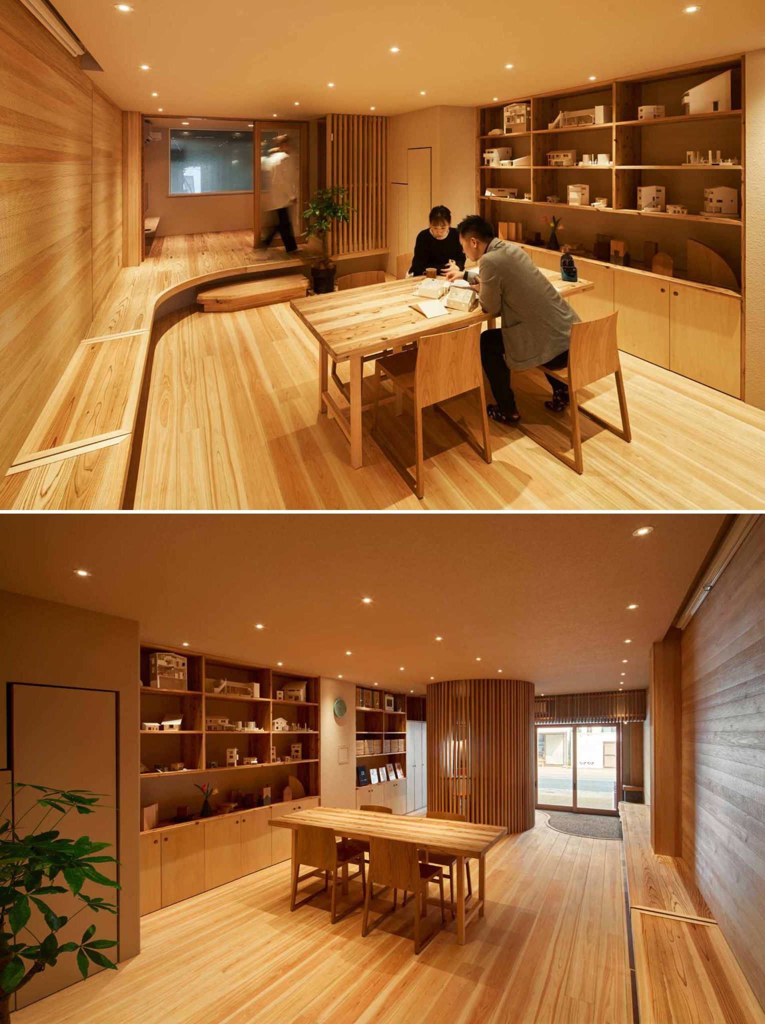 A Wood-Lined Office That Used To Be A Parking Lot