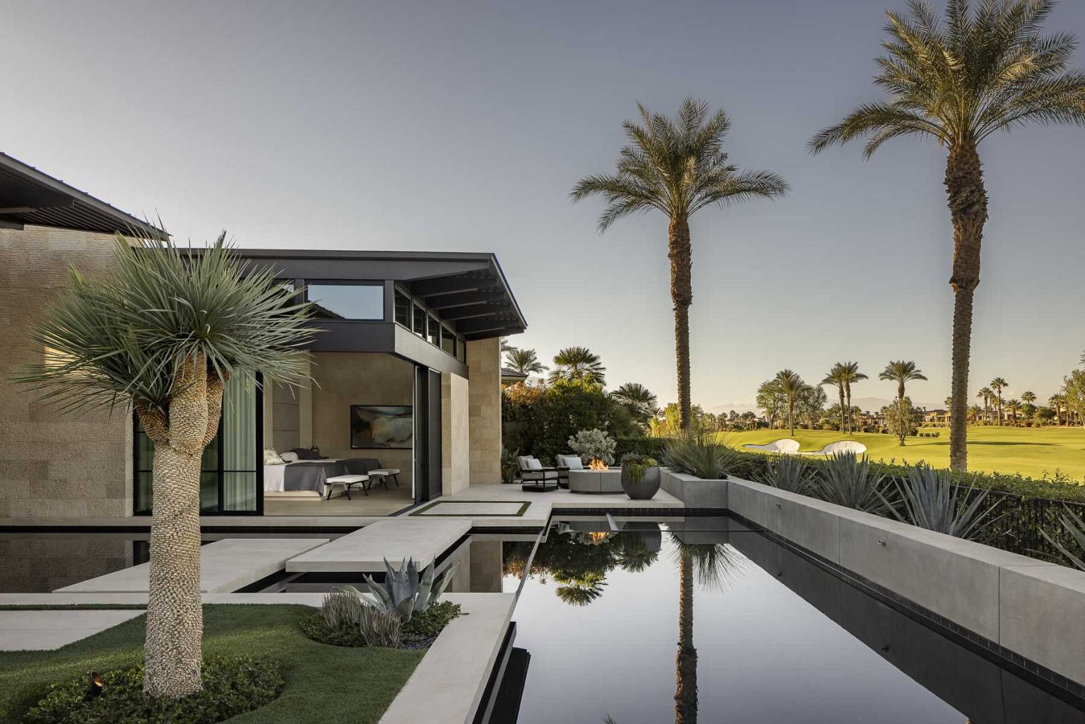 Reflecting Ponds And Concrete Lily Pads Help Create Tranquility At This ...