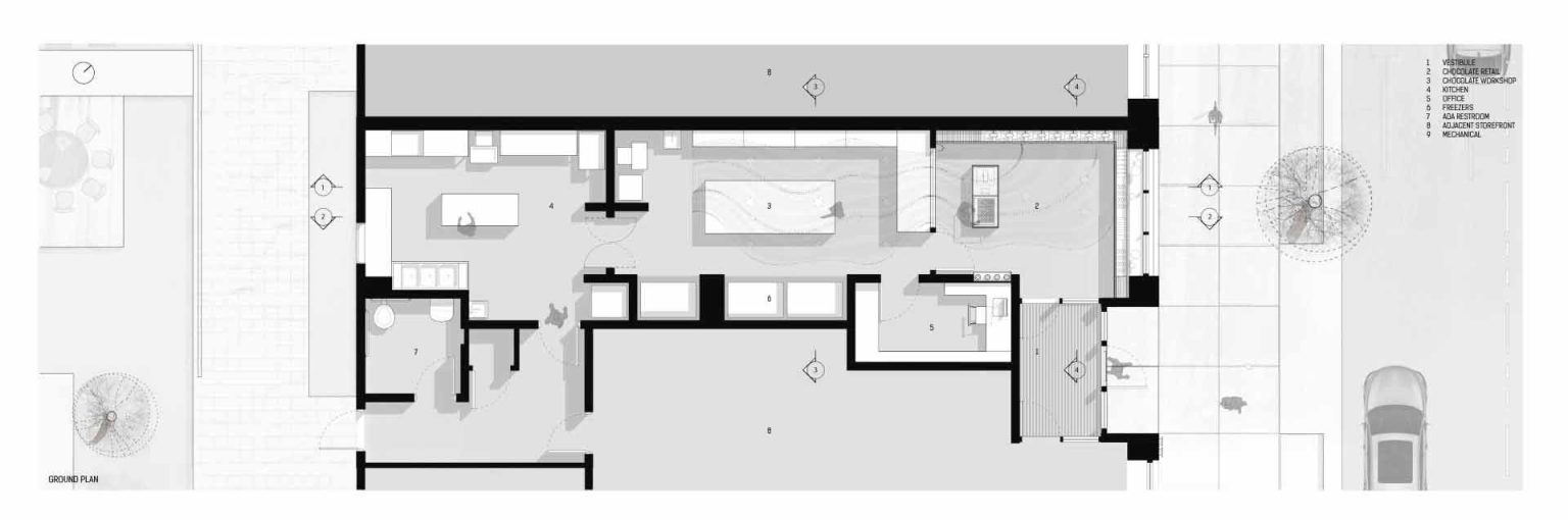 A Sculptural Ceiling Inspired By Flowing Chocolate Can Be Seen Inside ...