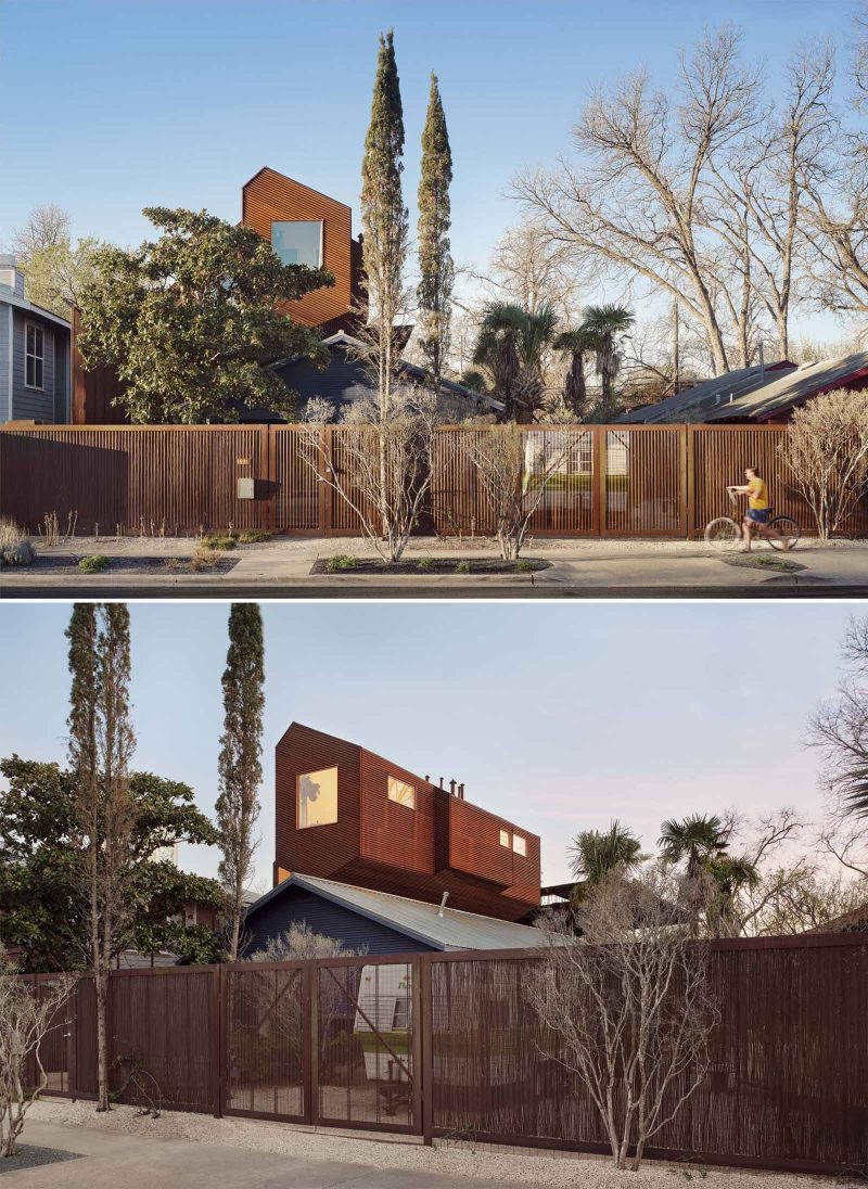 A Modern Addition Is Perched Above This Home In Texas