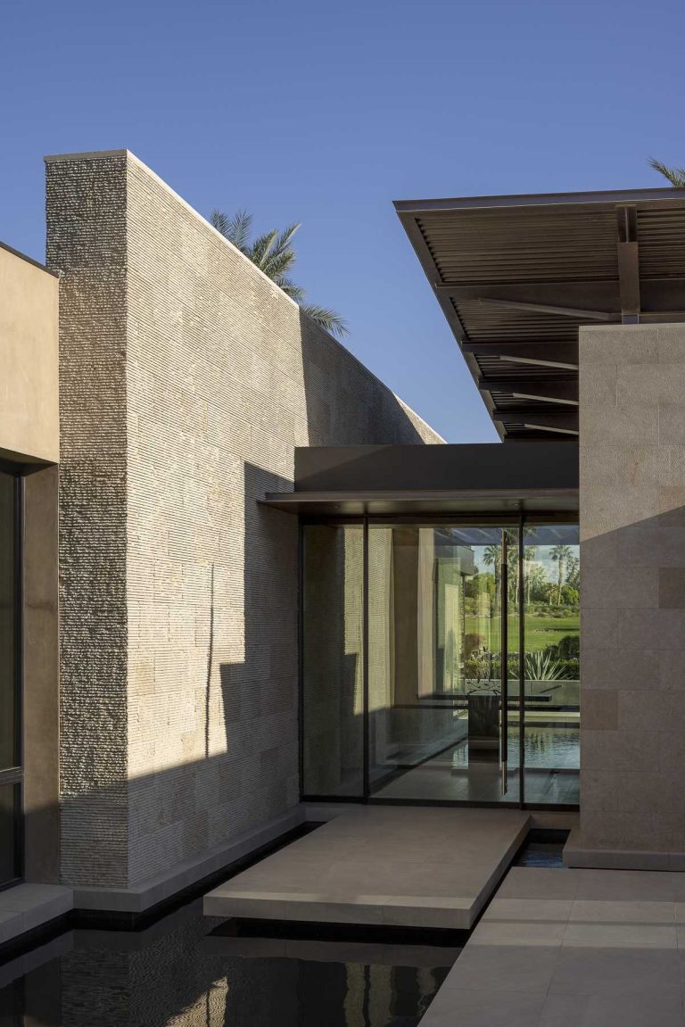 Reflecting Ponds And Concrete Lily Pads Help Create Tranquility At This ...