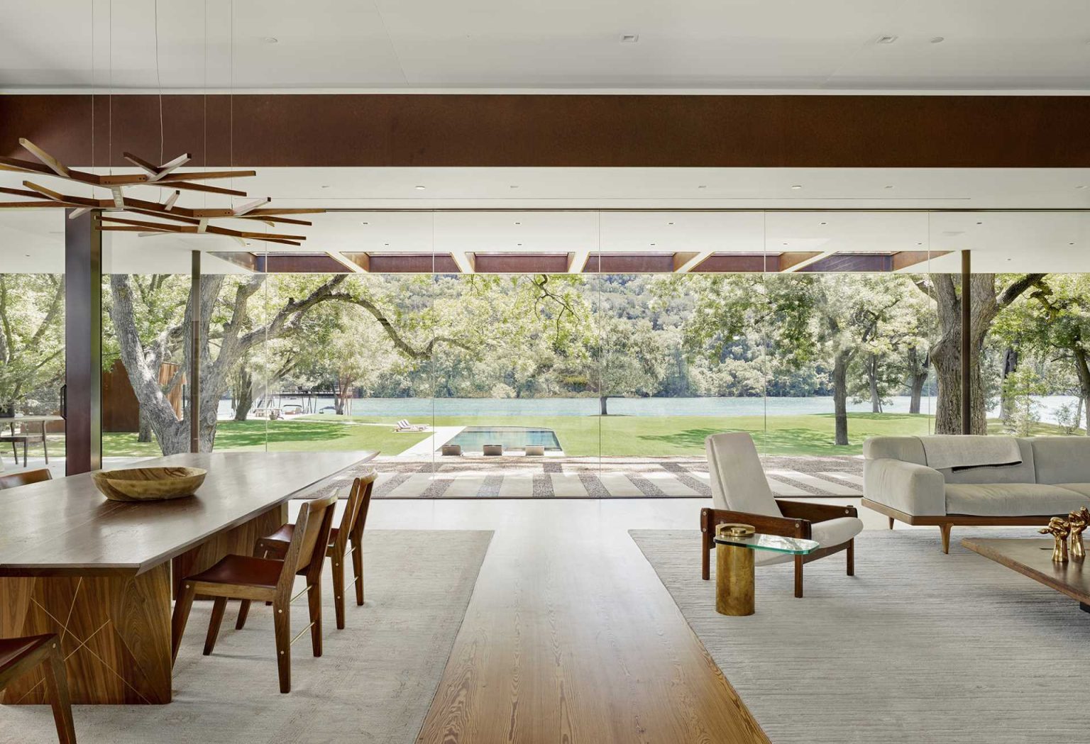 Weathered Steel Covers The Exterior Of This Modern Home In Texas