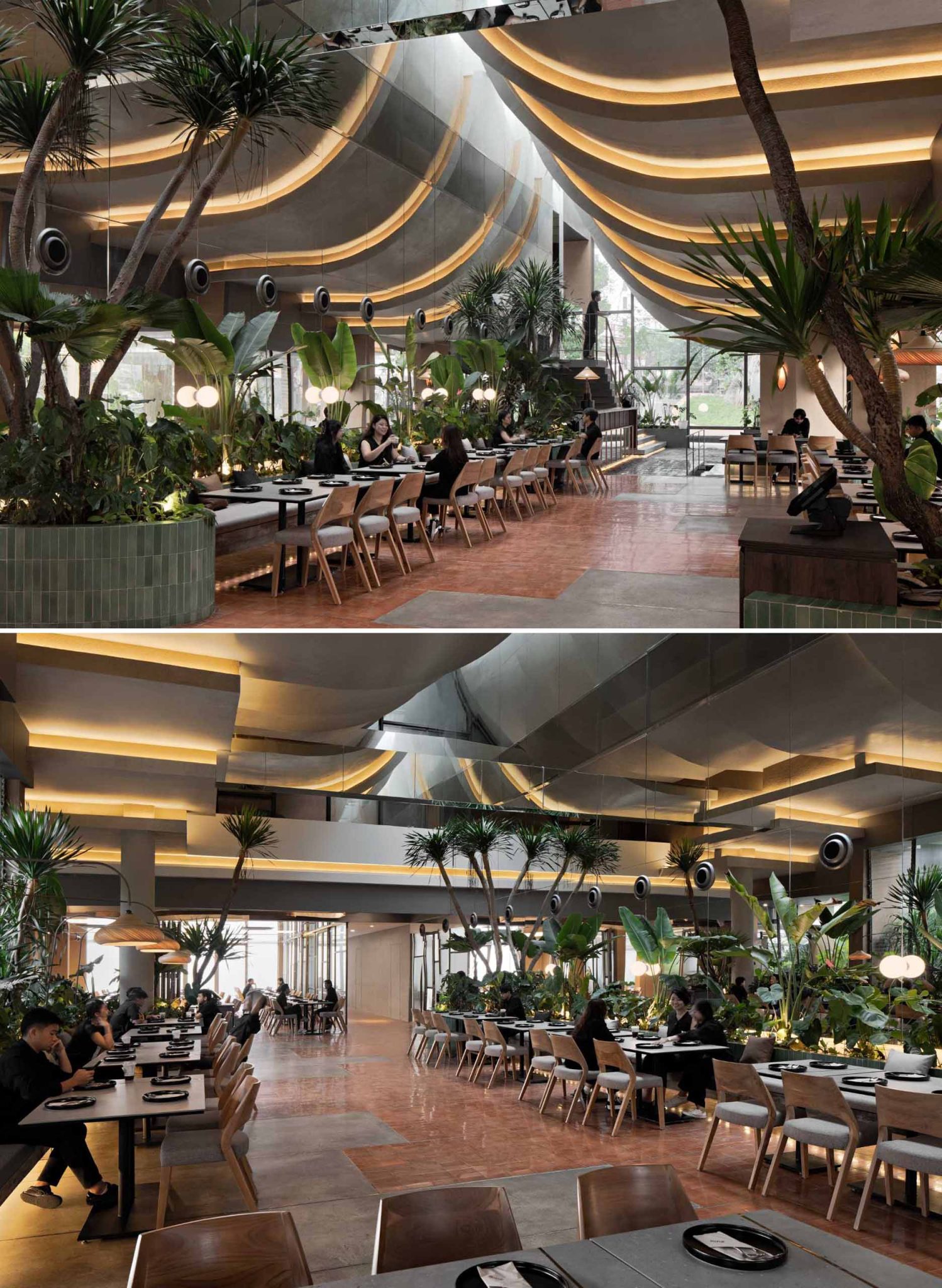 This Building With A Split Roof Makes Space For A Rooftop Park