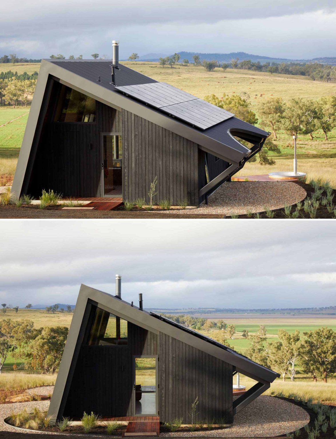 A Metal Roof Wraps Around This Off-Grid Cabin To Protect It From The ...