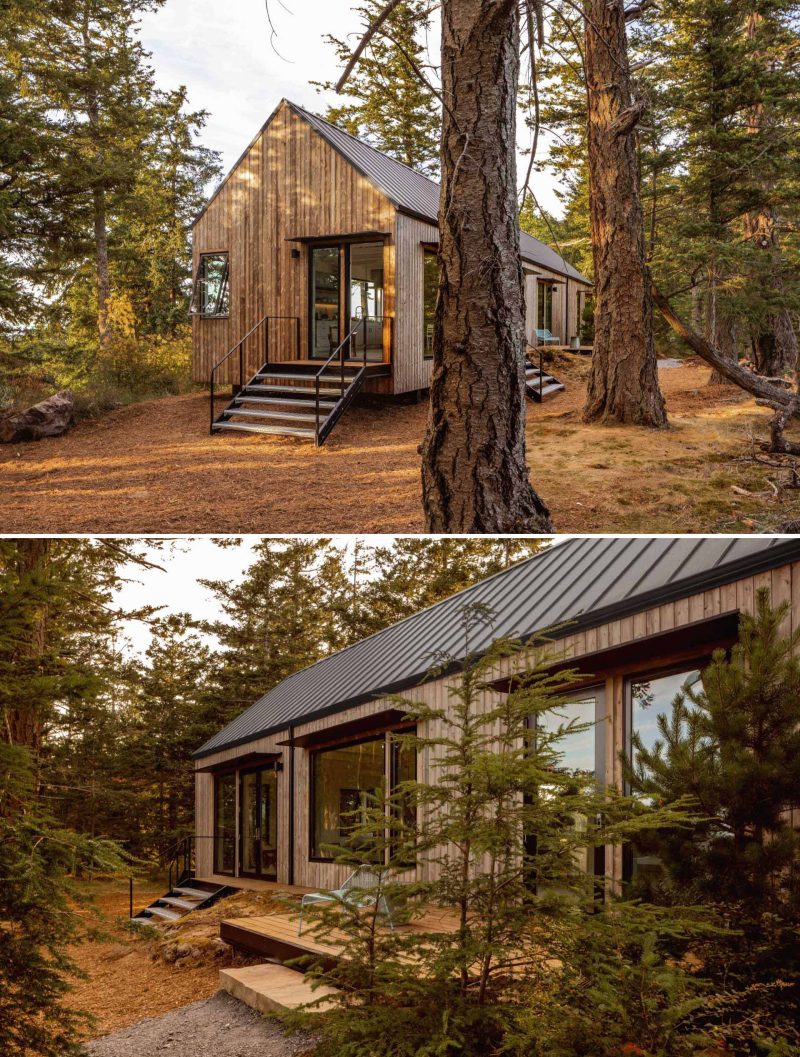 A Cantilever At One End Allows This Home To Project Over The Land