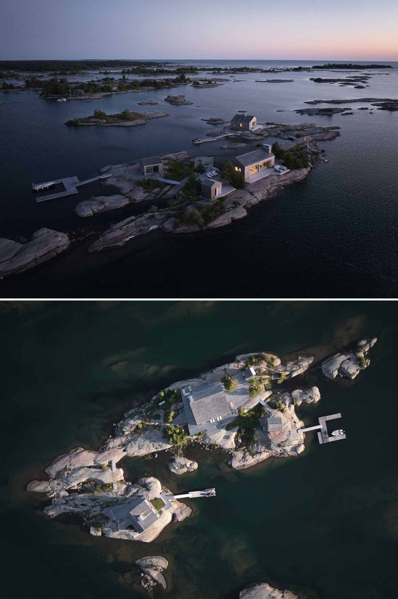 A Cluster Of Shingle-Clad Buildings Create An Island Cottage Experience ...