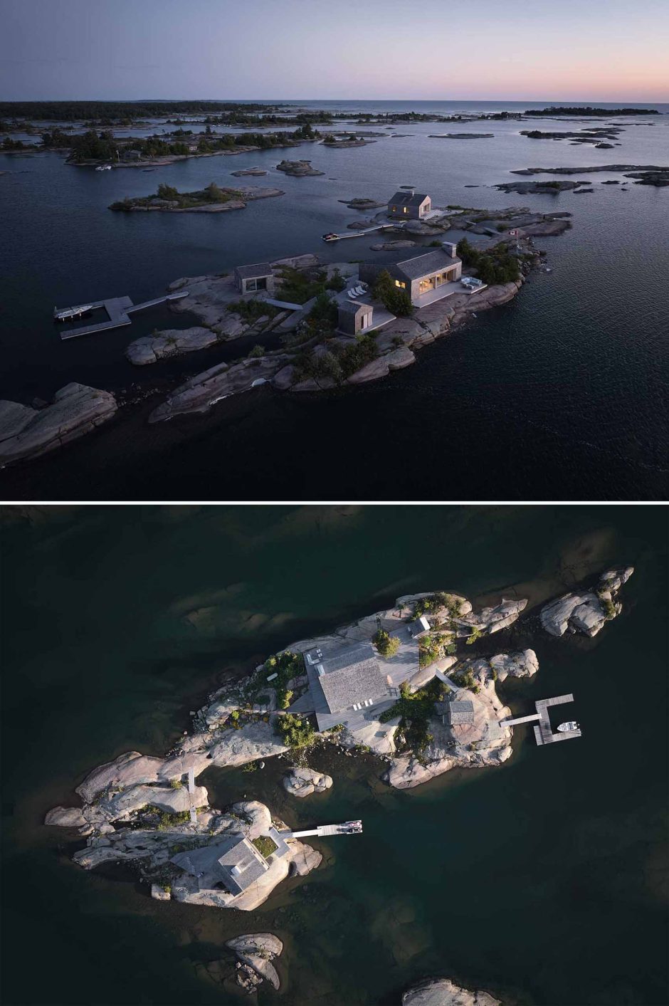 A Cluster Of Shingle-Clad Buildings Create An Island Cottage Experience ...