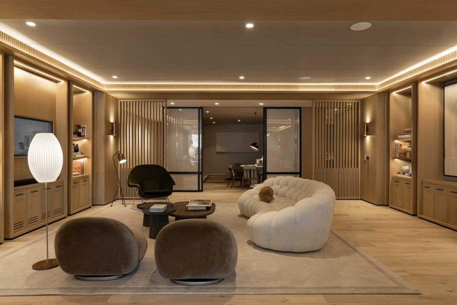 Hidden Lighting Creates A Warm Glow Throughout This Apartment Interior