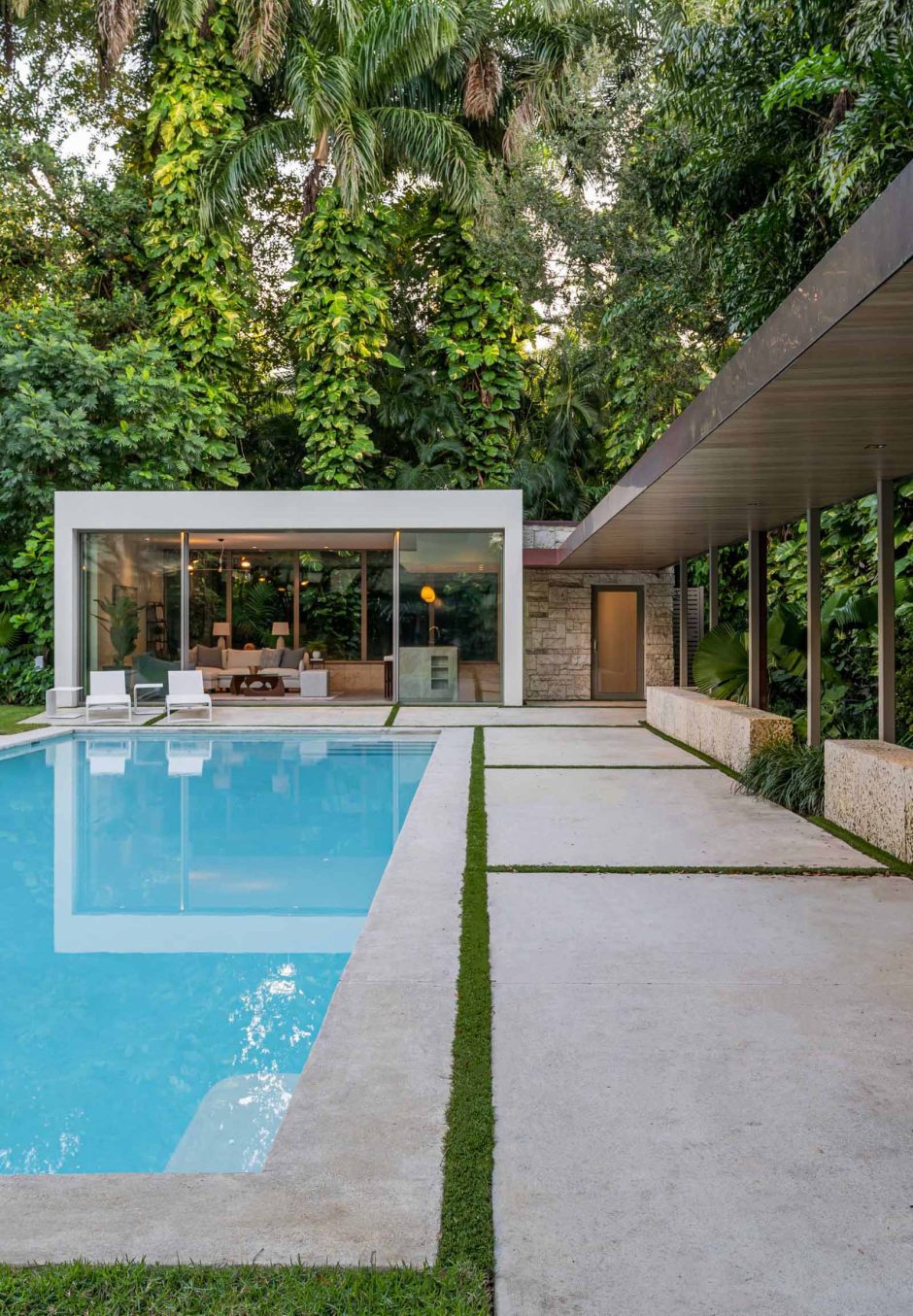 A Pool House And Loggia Enhance This Lush Backyard Experience