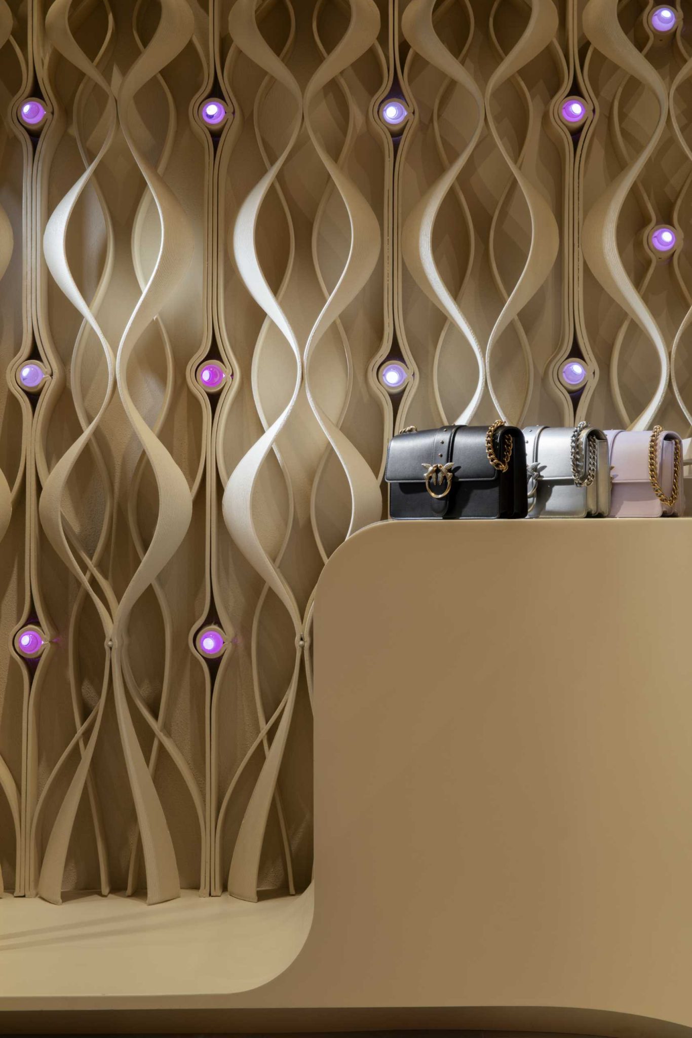 3D Printed Sculptural Walls Surround The Interior Of This New Retail Store