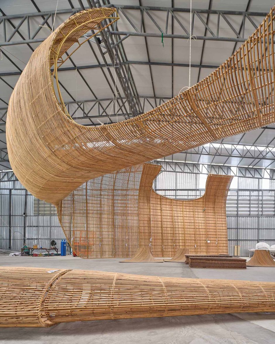 Over 5 Miles Of Rattan Were Used To Create The Interior Of Bengaluru ...