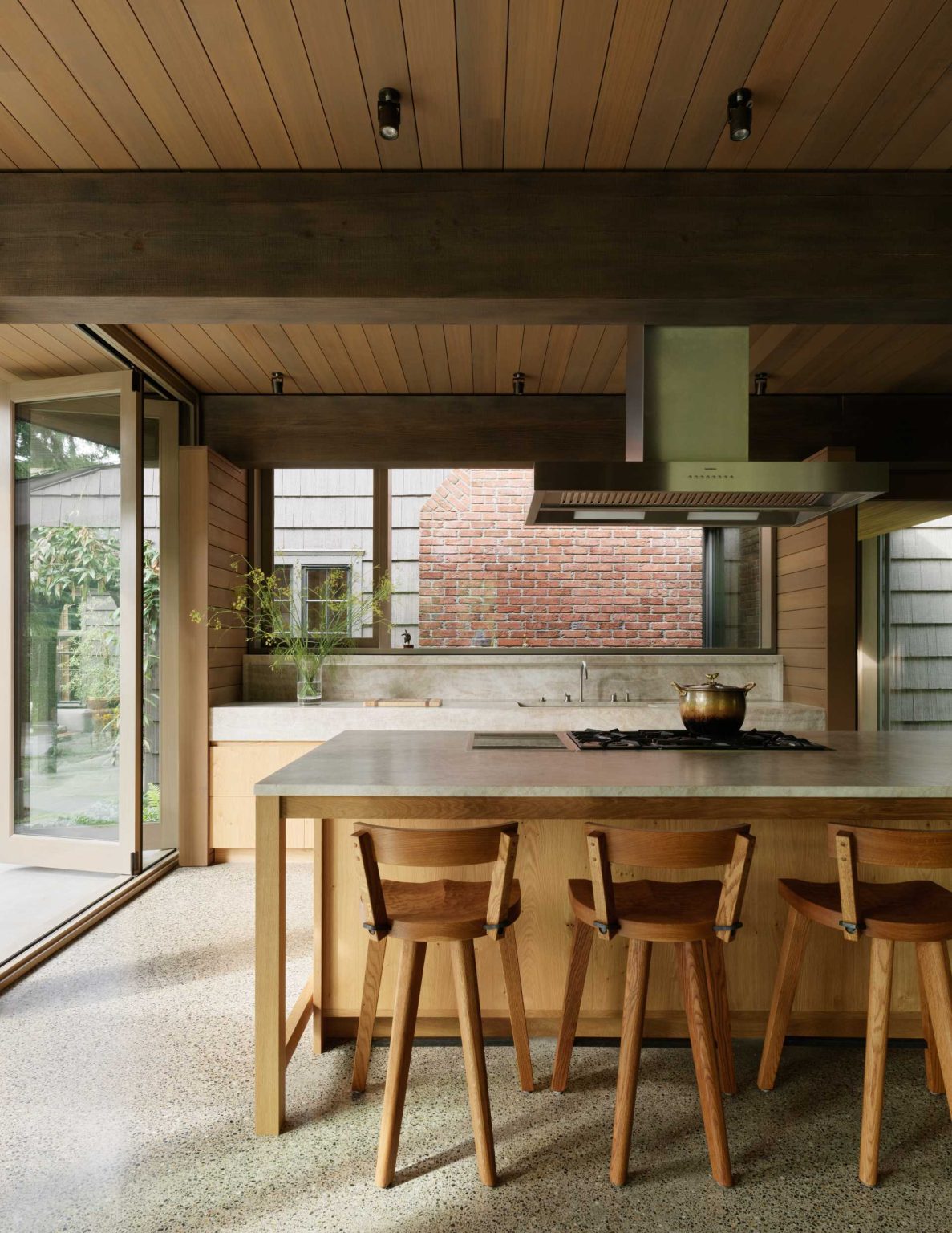 An Extension To This 1933 Home Creates A New Kitchen And Outdoor Terrace