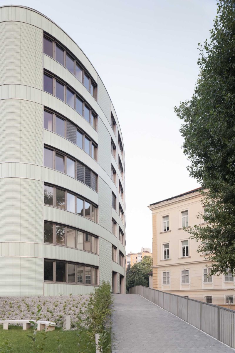 Undulating Balconies And A Mint Green Tiled Exterior Give This New ...