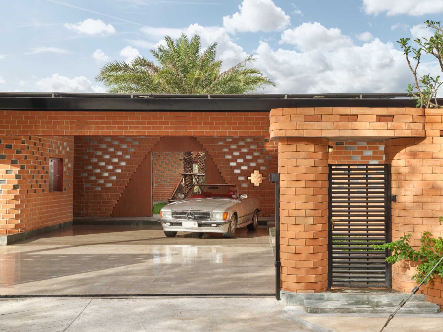 Brick Is The Material Of Choice For This New Home