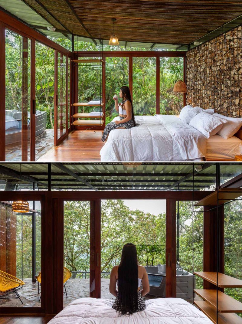An Elevated Room Surrounded By Trees In The Jungle