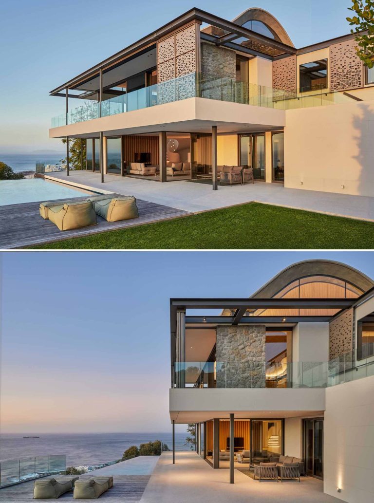 An Undulating Wood Ceiling Inspired By Ocean Waves And Nearby Mountains ...