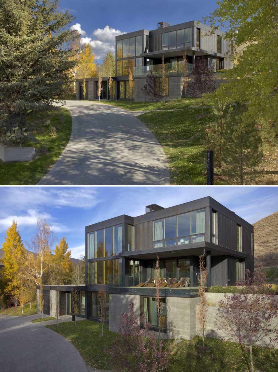 A Sheet Metal Skin Of Oiled Steel Was Selected For The Siding Of This ...