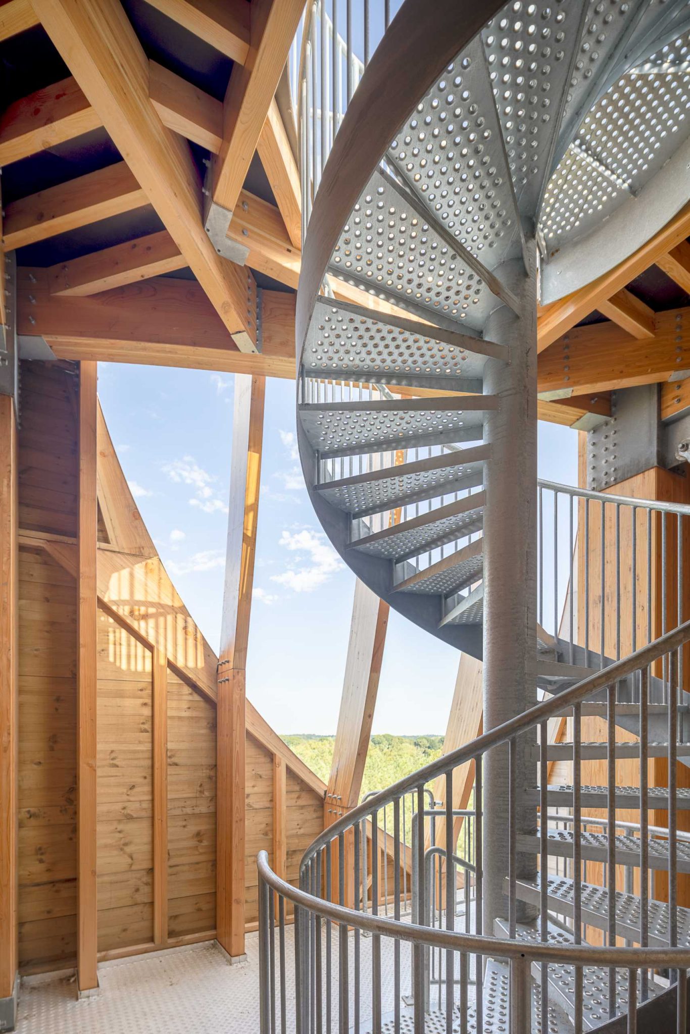 This Wood Watchtower Is Also A Home For Bats