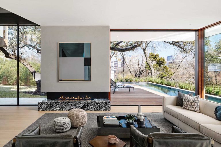 This Modern Home Was Designed Around A Split Trunk Oak Tree
