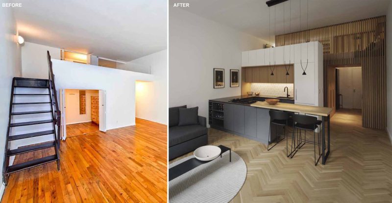 Before & After - The Complete Renovation Of A Small Loft Apartment | ARCHCOD
