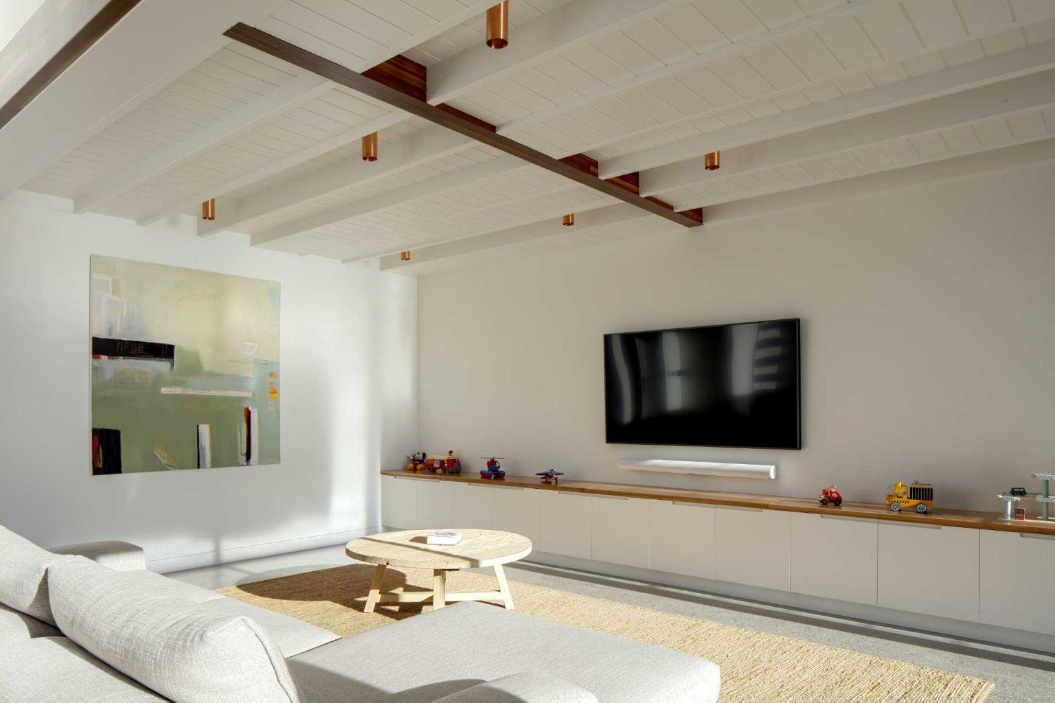 The Illuminated Ceiling Makes The Roof On This Home Almost Appear To Be ...