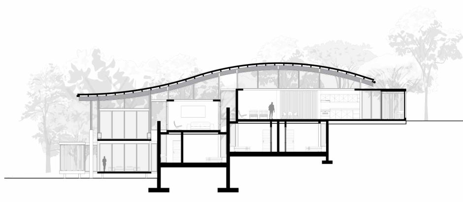 A Home With A Curved Roof Inspired By The Land Around It