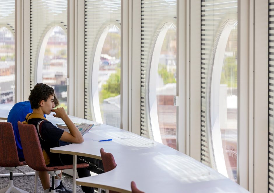 Round Windows Cover The Exterior Of This New Library