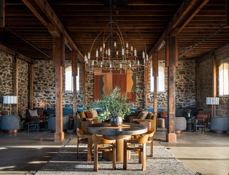 This 1800s Stone Building Became a Sophisticated Wine Tasting Room