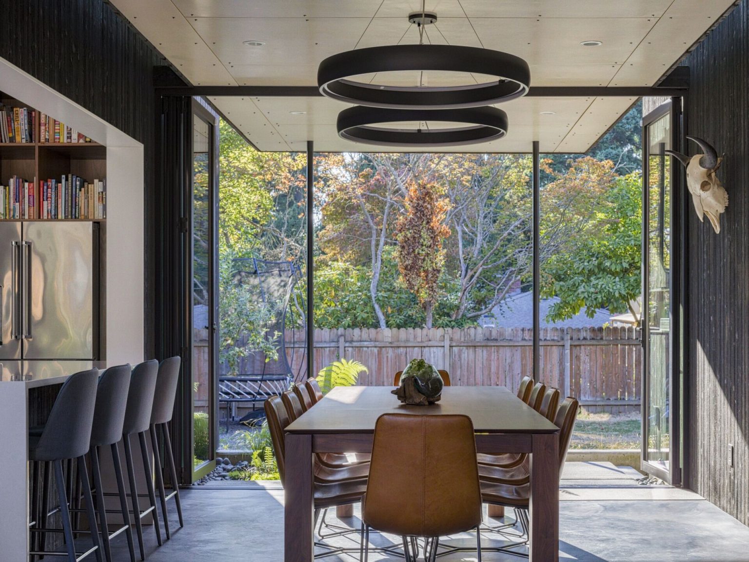 A Clever Pass-Through Window Turns This Kitchen Into a Social Hub