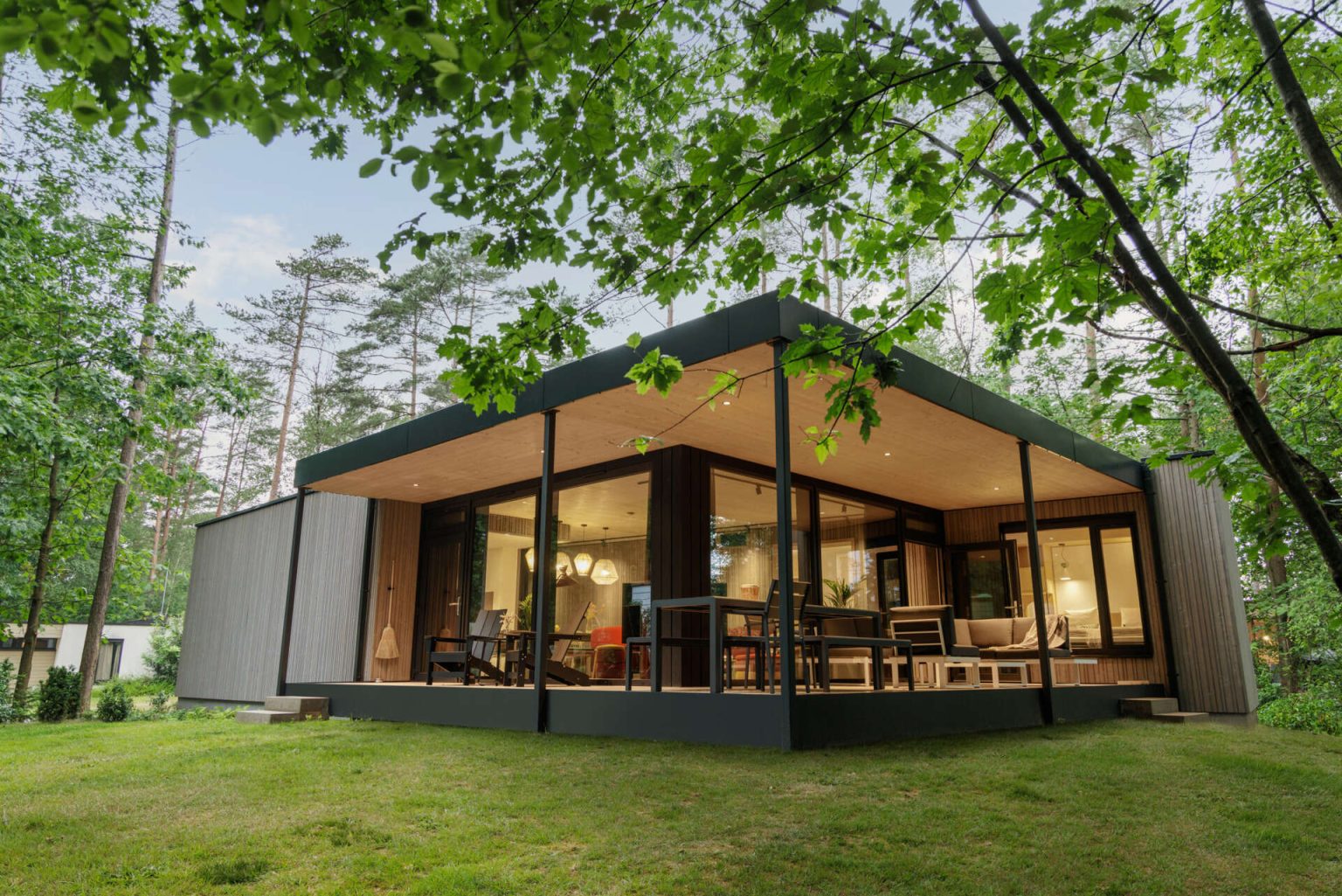 Prefab Meets Luxury in This Modular Forest Cottage