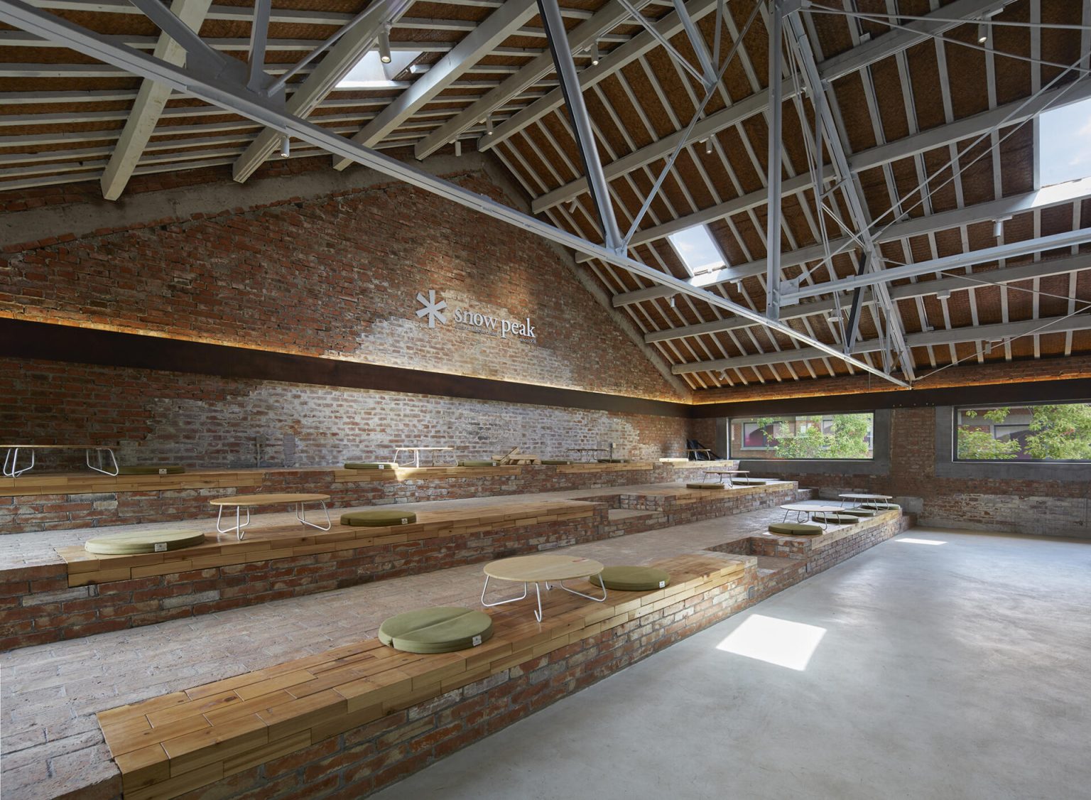 Before and After - A Renovated 1950s Red-Brick Warehouse Turned Into A Cafe