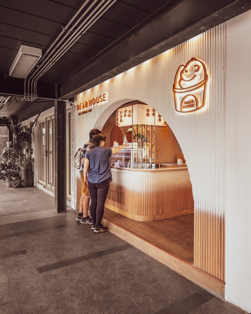 This Bubble Tea and Ice Cream Shop Is Designed to Feel Like a Bear Cave