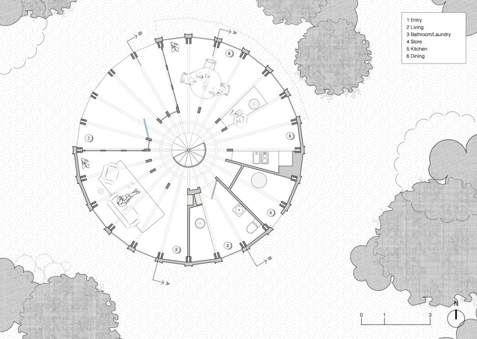 The Compact Circular Beach House Designed for Slow Living by the Sea
