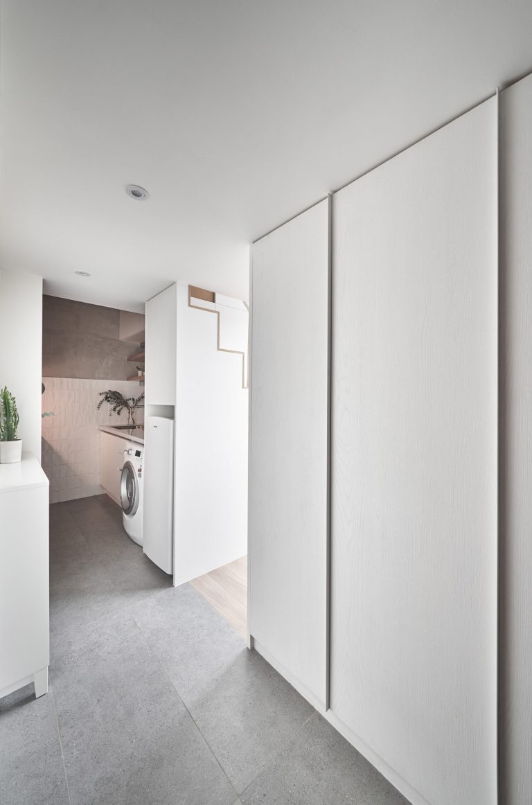 Inside a 189 Square Foot Apartment designed for a Life Between Countries