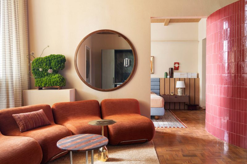 Music, Design, and Color Shape An Apartment Interior